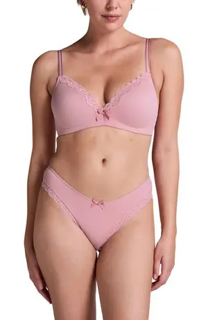 Hunkemoller Lola Padded Non-wired Bra - Lilas