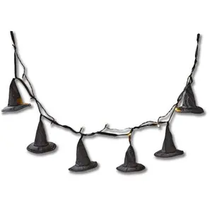 TAG Witch Hat Led String Lightshalloween Indoor Decor - Black