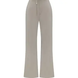 PCFG Cotton Woven Flare Pant - Beige
