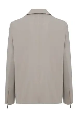 PCFG Cotton Zip Detail Woven Blazer