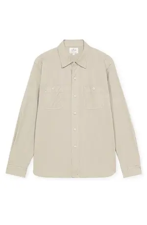 FORTELA Workt Cotton Shirt - Khi