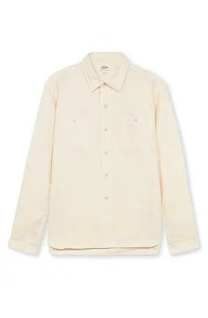 FORTELA Workt Cotton Shirt - Off White