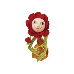 GALLERIE II Poppy Sunflower Figurine - Red