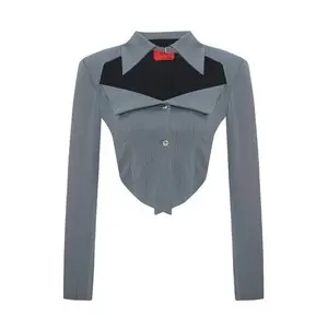 PCFG Woven Striped Shirt With Metal Button