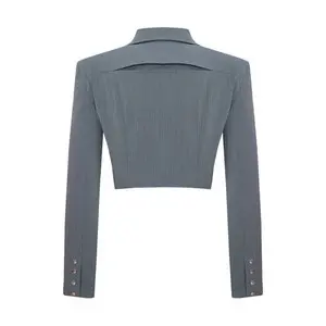 PCFG Woven Striped Shirt With Metal Button