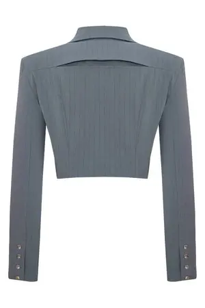 PCFG Woven Striped Shirt With Metal Button
