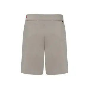 PCFG Cotton Woven Shorts With Double Front Pleats And Zip Detail