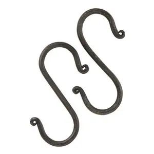 TAG Hand Forged S Hook Set Of 2 Iron Kitchen Decor