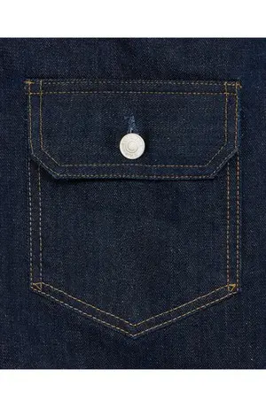 FORTELA Type Indigo Rinse Denim Jacket - Blue