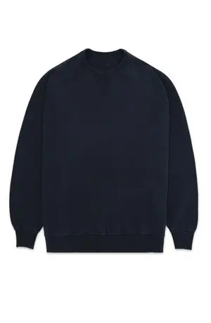 FORTELA Raglan Sleeve Crewneck Sweatshirt - Blue