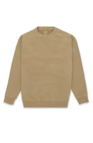 FORTELA Raglan Sleeve Crewneck Sweatshirt - Brown