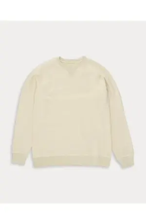 FORTELA Raglan Sleeve Crewneck Sweatshirt - Ecru