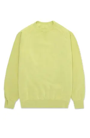 FORTELA Raglan Sleeve Crewneck Sweatshirt - Lemon Yellow