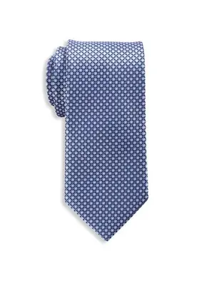 OAK HILL BY DXL Diamond Patterned Neck Tie - Lt Blue