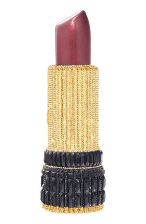 Judith Leiber Lipstick Crystal Embellished Clutch