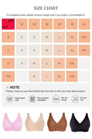 POPILUSH Seamless Wireless Jelly Leopard Contour Minimizer Support Bra - Cream Pink