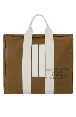 FORTELA Aviator Cotton Canvas Bag - Camel