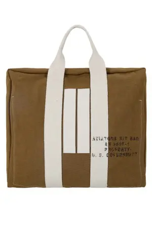 FORTELA Aviator Cotton Canvas Bag - Camel