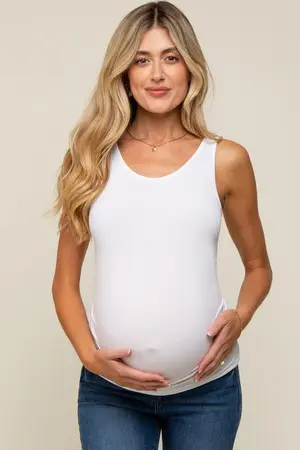 PINKBLUSH Basic Seamless Tank - White