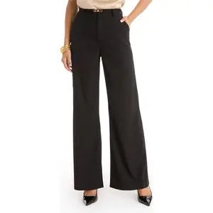 THE NOLI SHOP Martina Belted Trousers - Black