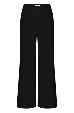 THE NOLI SHOP Martina Belted Trousers - Black