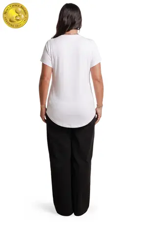 NOM MATERNITY The Nursing Tee - White
