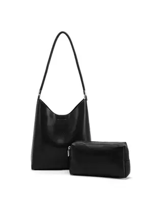 BOB ORÉ BLUE COLLECTION Eclipse Genuine Leather Handbag - Black