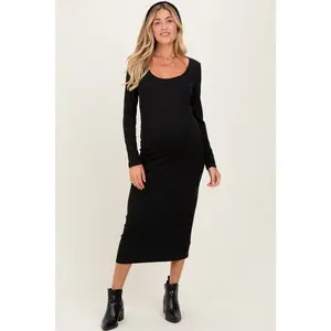 Scoop Neck Midi Dresses