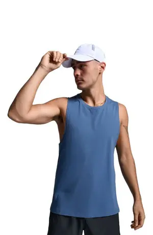 2xu Motion Cotton Flex Tank - Indigo/indigo