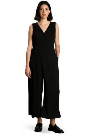 NOM MATERNITY Ines Maternity & Nursing Full Length Jumpsuit - Black