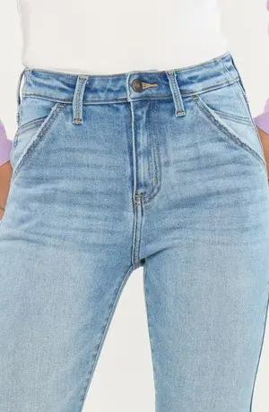 KANCAN High-rise Flare Stretch Jeans