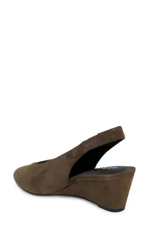 Aerosoles Carmenza Slingback Wedge Pumps - Fango