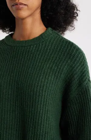 PACSUN Oversize Ribbed Sweater - Green