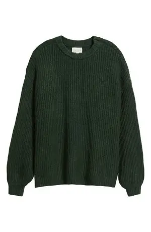 PACSUN Oversize Ribbed Sweater - Green