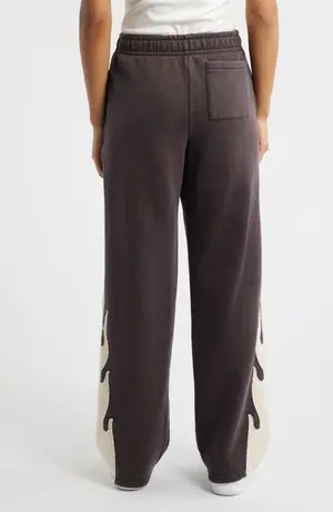 PACSUN Flame Appliqué Sweatpants
