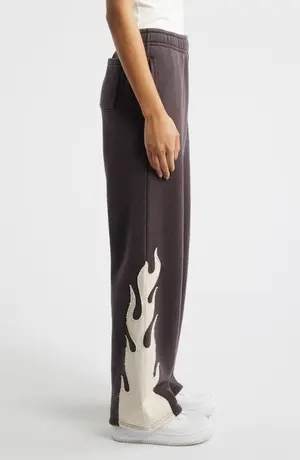 PACSUN Flame Appliqué Sweatpants