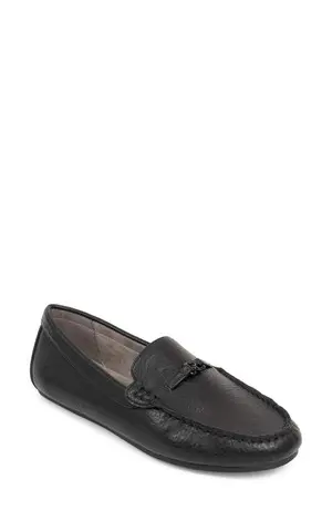 Aerosoles Drita Bit Loafer - Black Faux Leather