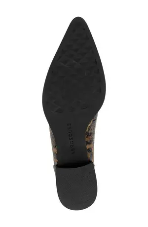 Aerosoles Pointed Toe Pump - Mocha Jaguar Emb