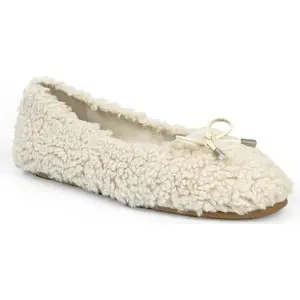 Aerosoles Patrina Faux Shearling Flat - Natural Faux Shearling