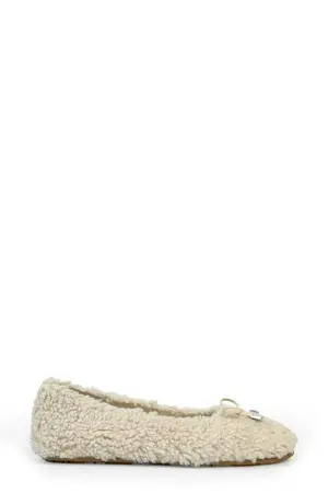 Aerosoles Patrina Faux Shearling Flat - Natural Faux Shearling