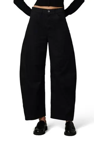 Joe's Jeans High-waist Barrel Twill Pants - Black