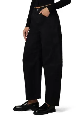 Joe's Jeans High-waist Barrel Twill Pants - Black