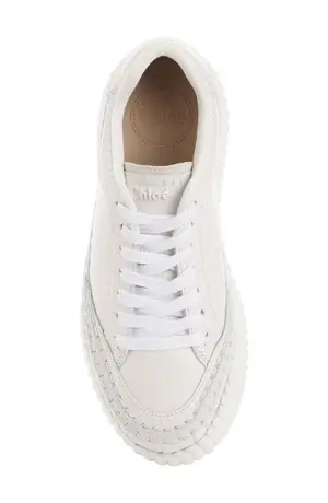 Chloé Nama Platform Sneakers - White
