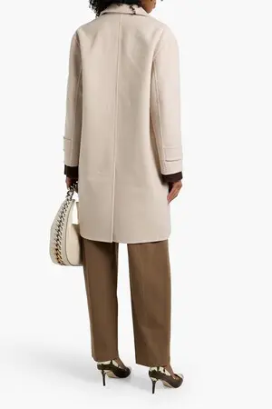 Max Mara Nogara Wool And Cashmere-blend Felt Coat - Ecru