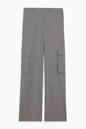 Max Mara Ghiera Wool-blend Cargo Pants - Gray