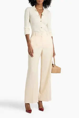 Max Mara Verdun Wide-leg Wool-crepe Pants