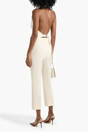 Max Mara Parata Cropped Straight-leg Crepe Pants - Ivory