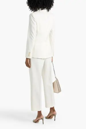 Max Mara Osanna Wool-twill Double-breasted Blazer - Ivory