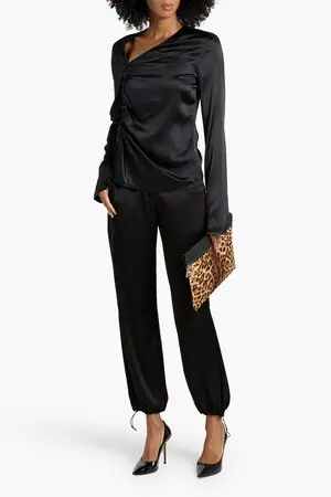 Max Mara Tapered Satin Pants