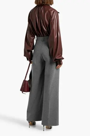 Max Mara Panetto Brushed Jersey Wide-leg Pants